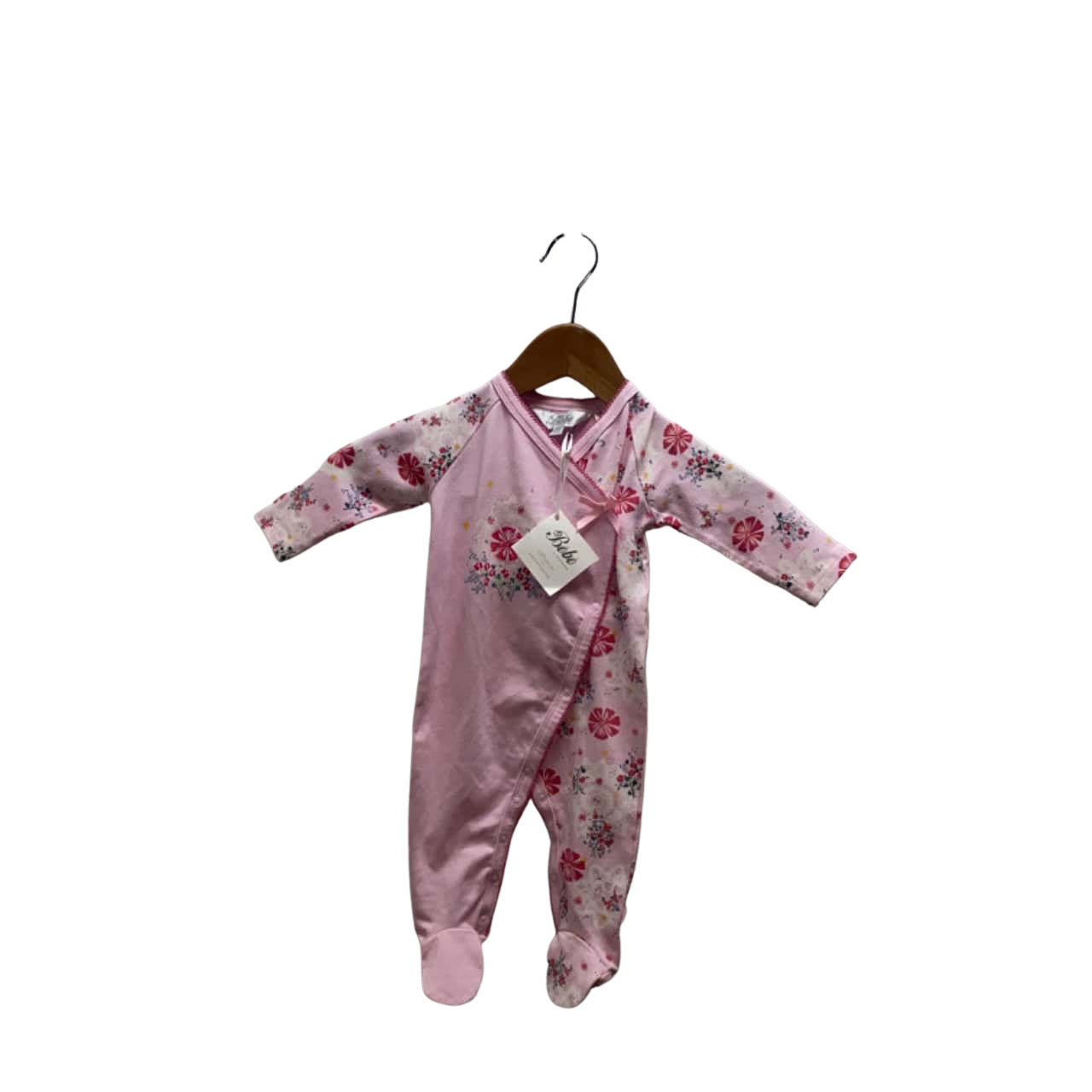 Bebe Baby Pink Floral Onesie (s)