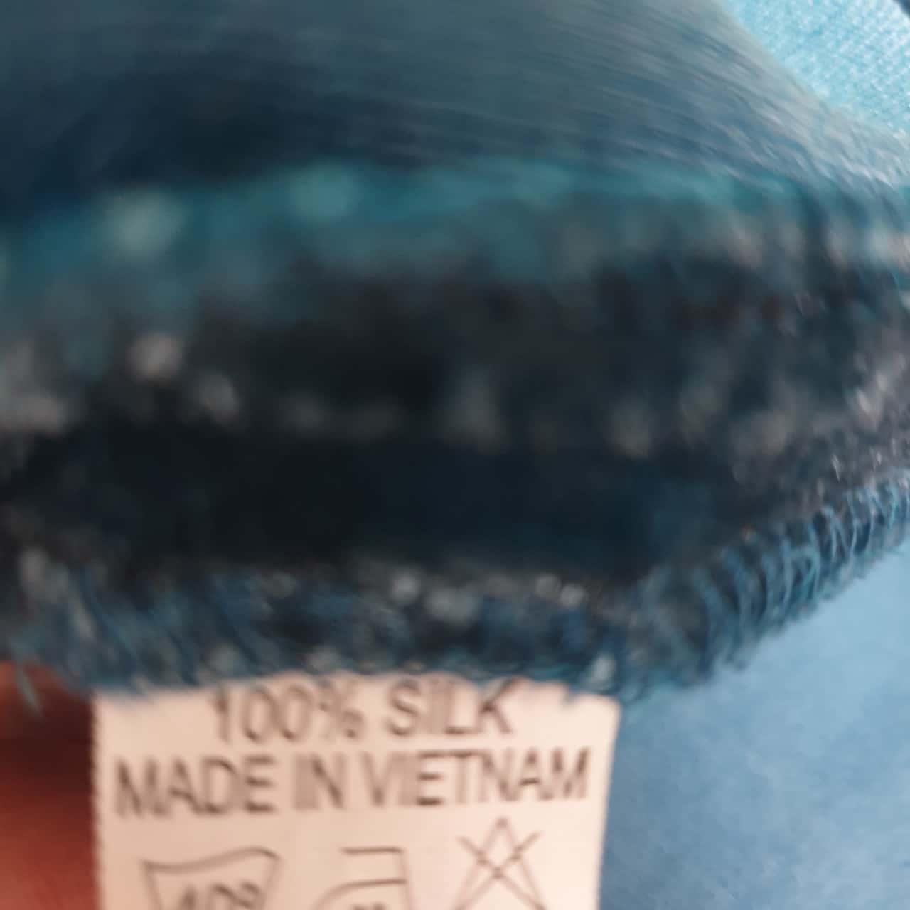 ZEPHYR Stunning Azure Blue Crushed Silk Velvet 3/4 Sleeve Top(s) - Used ...