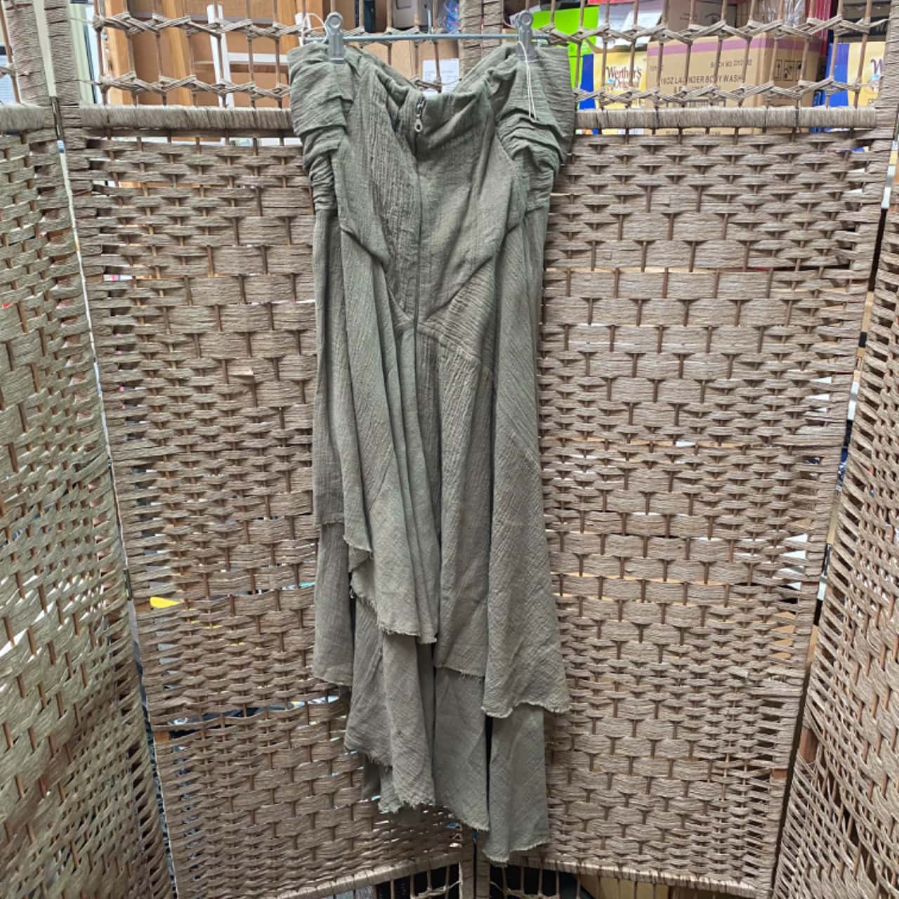 KITX Strapless Khaki Dress Size M(s)