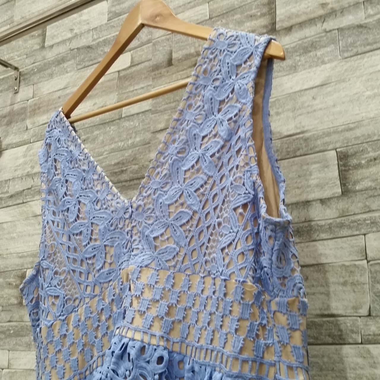 Divine Avenue Womens Size 20 Midi Dress / Sleeveless Dress Blue / Other (s)