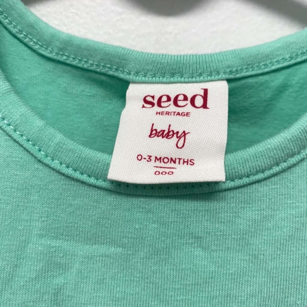 Seed Heritage Kids Size 0-3m Dress Green (s)