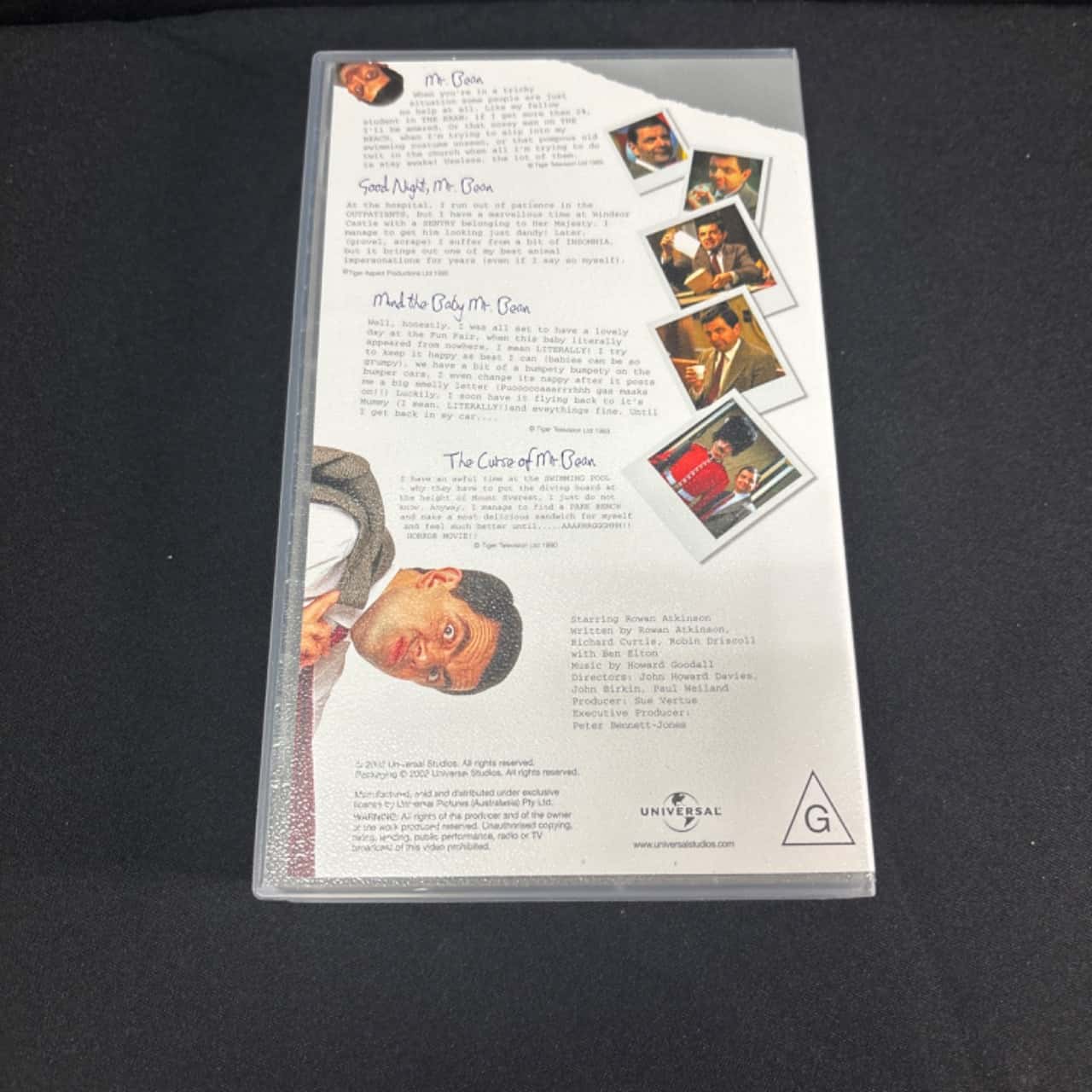 Set of three Rowan Atkinson in Mr Bean 10 years VHS