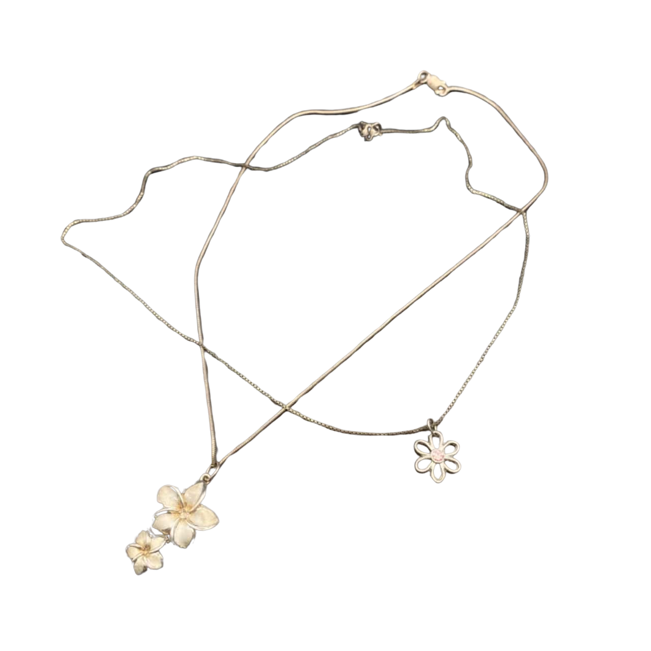 925 Flower Necklaces