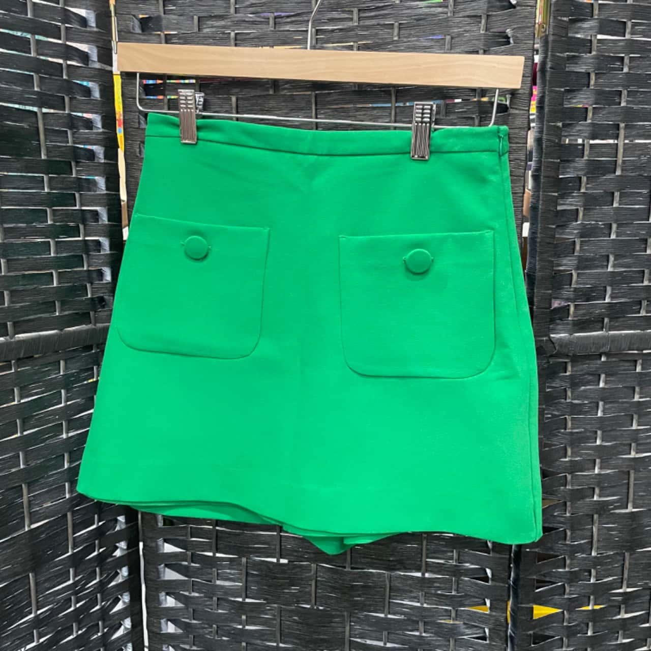 Zara Womens Size S green shorts (s)