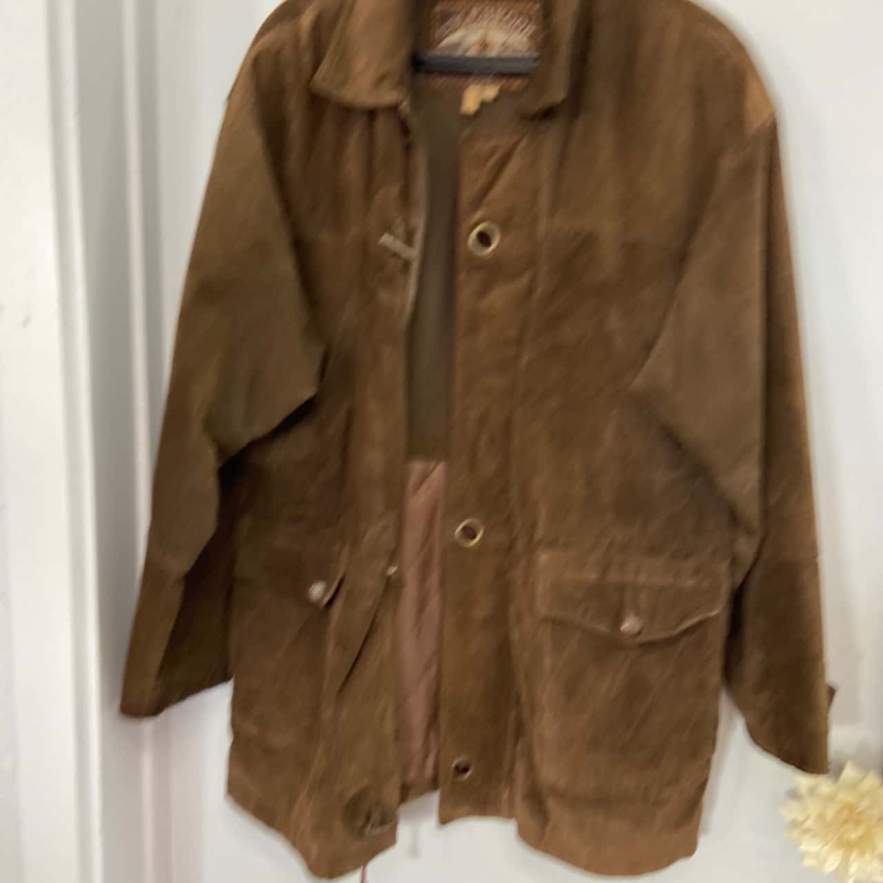 Jl Colebrook Size M Brown suede anorak