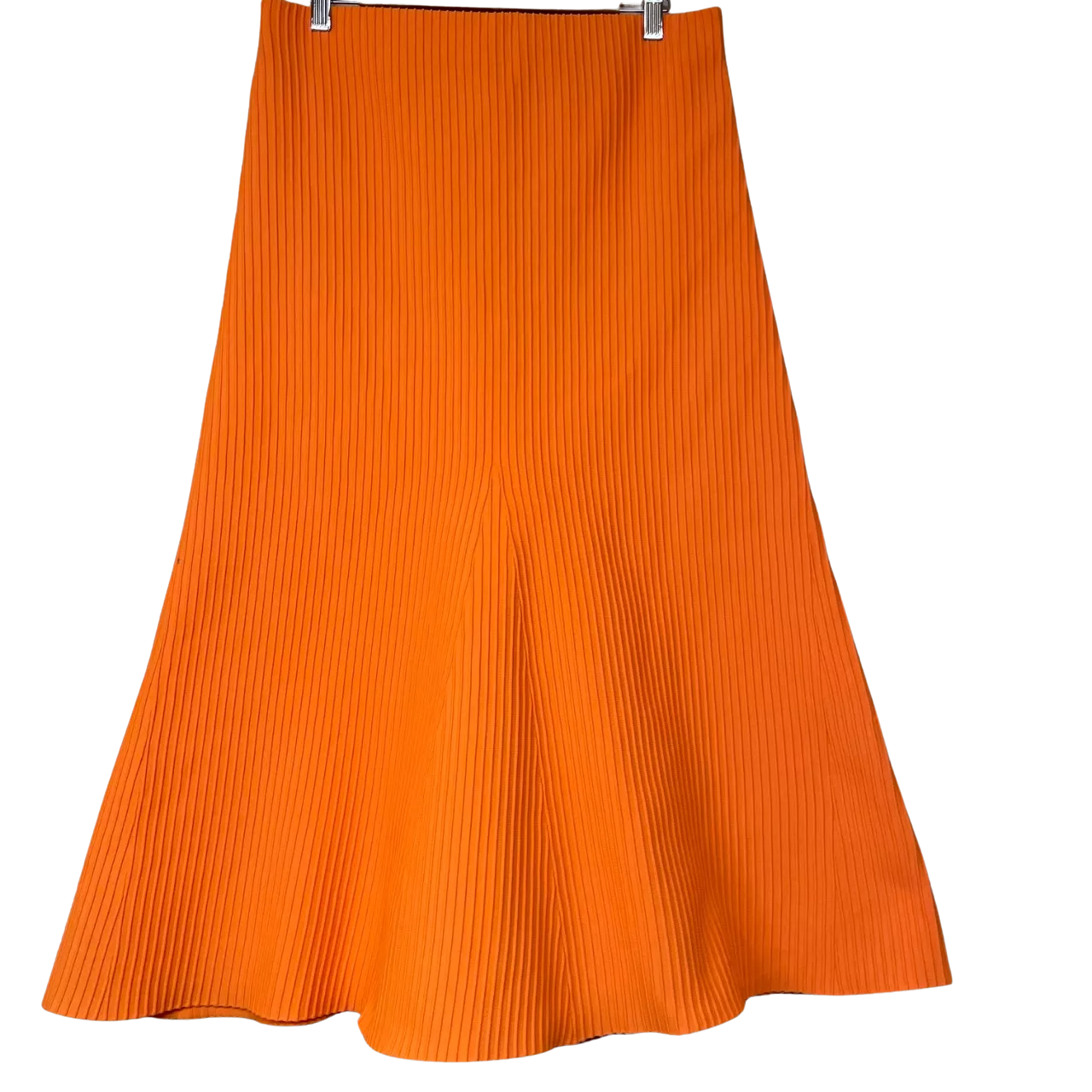 Brand New - Tibi Ribbed Orange Skirt - Size 12 - New With Tags | Salvos ...