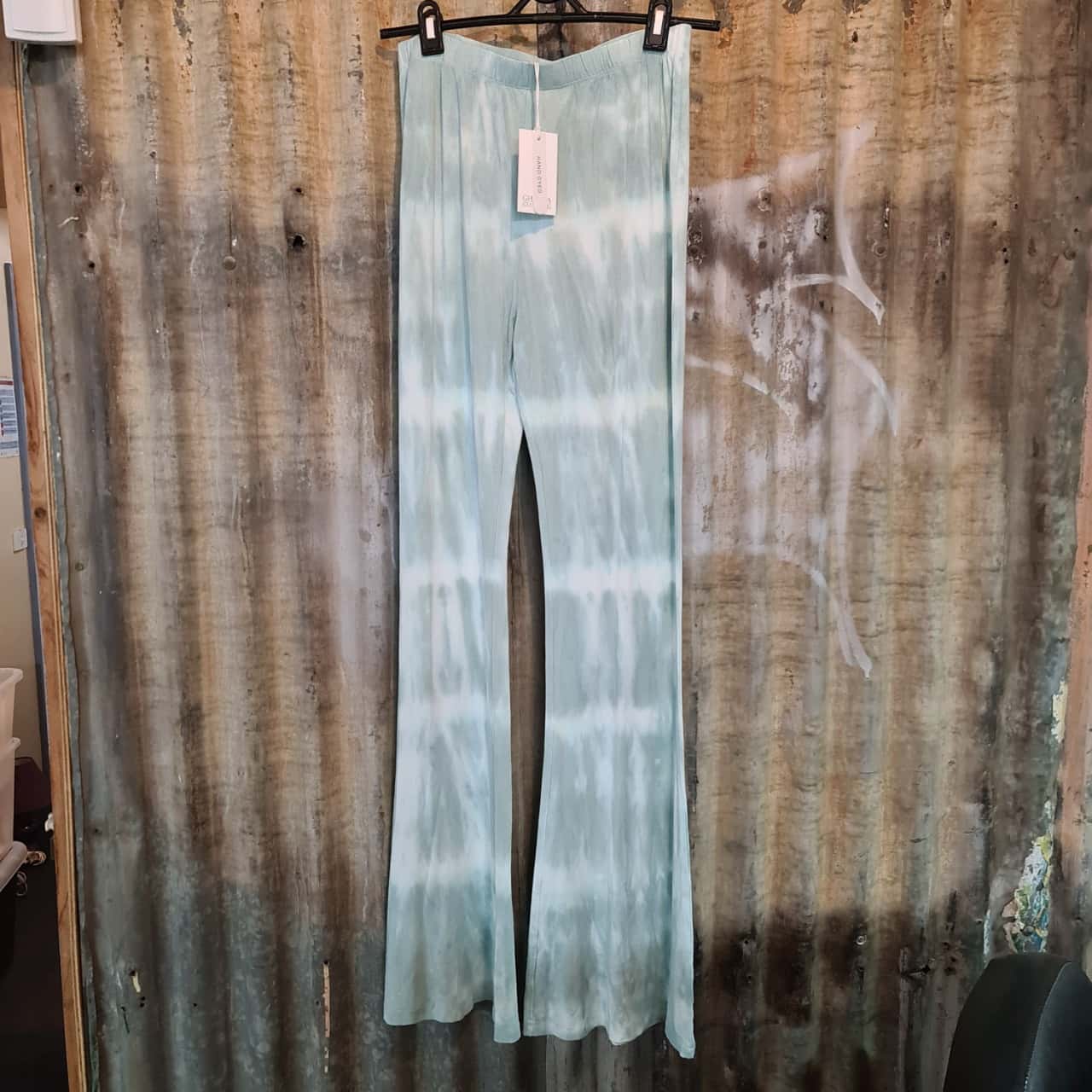 Ghanda Womens Pants Size 12 Green / White (s)