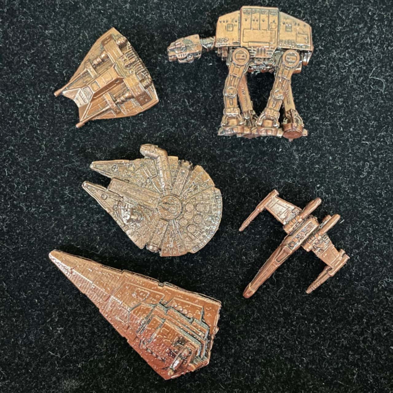 Set of Star Wars Trilogy Limited ‘Bronze’ Edition Micro Machines ...