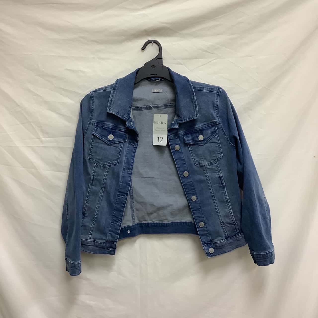 Serra Womens Size 12 Blue denim jacket (s)