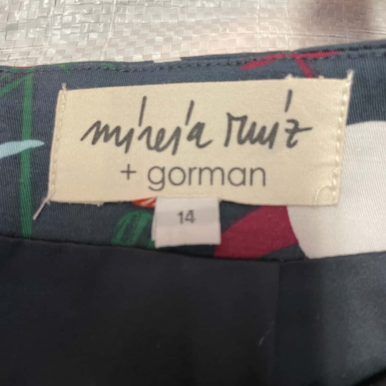 Gorman Womens Size 14 Mini Navy Blue / Pattern (s)