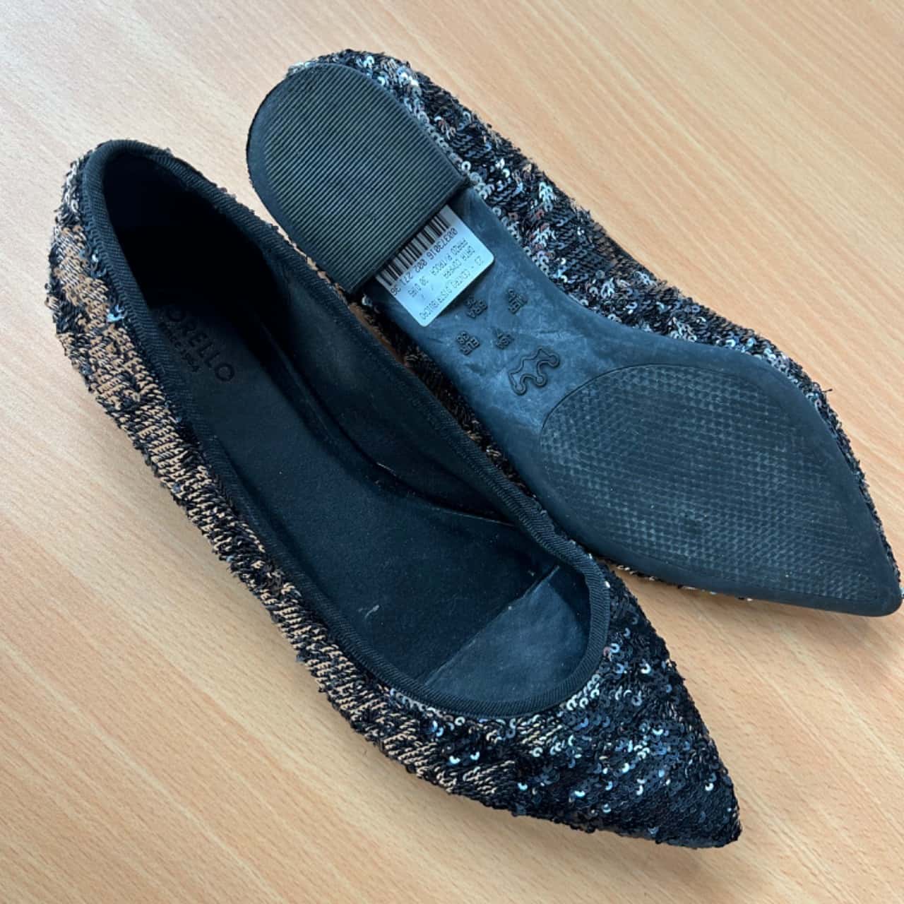 Corello Womens sequin flats Size EUR38 (s)