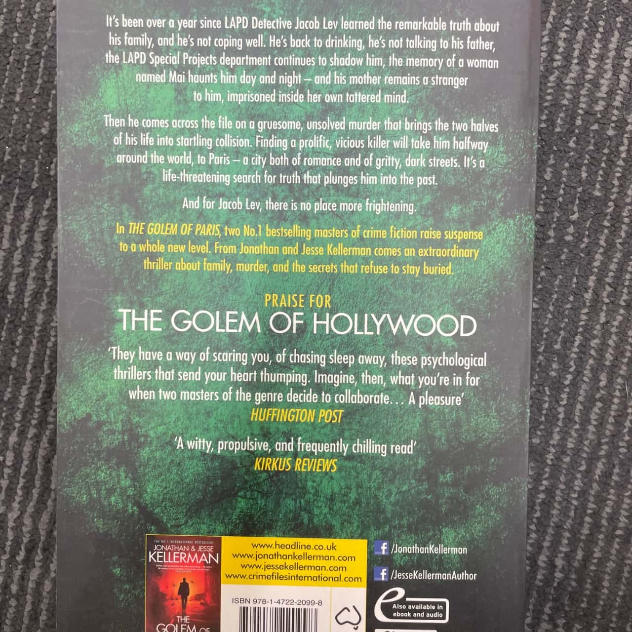 Jonathan & Jesse Kellerman, The Golem of Paris (s)