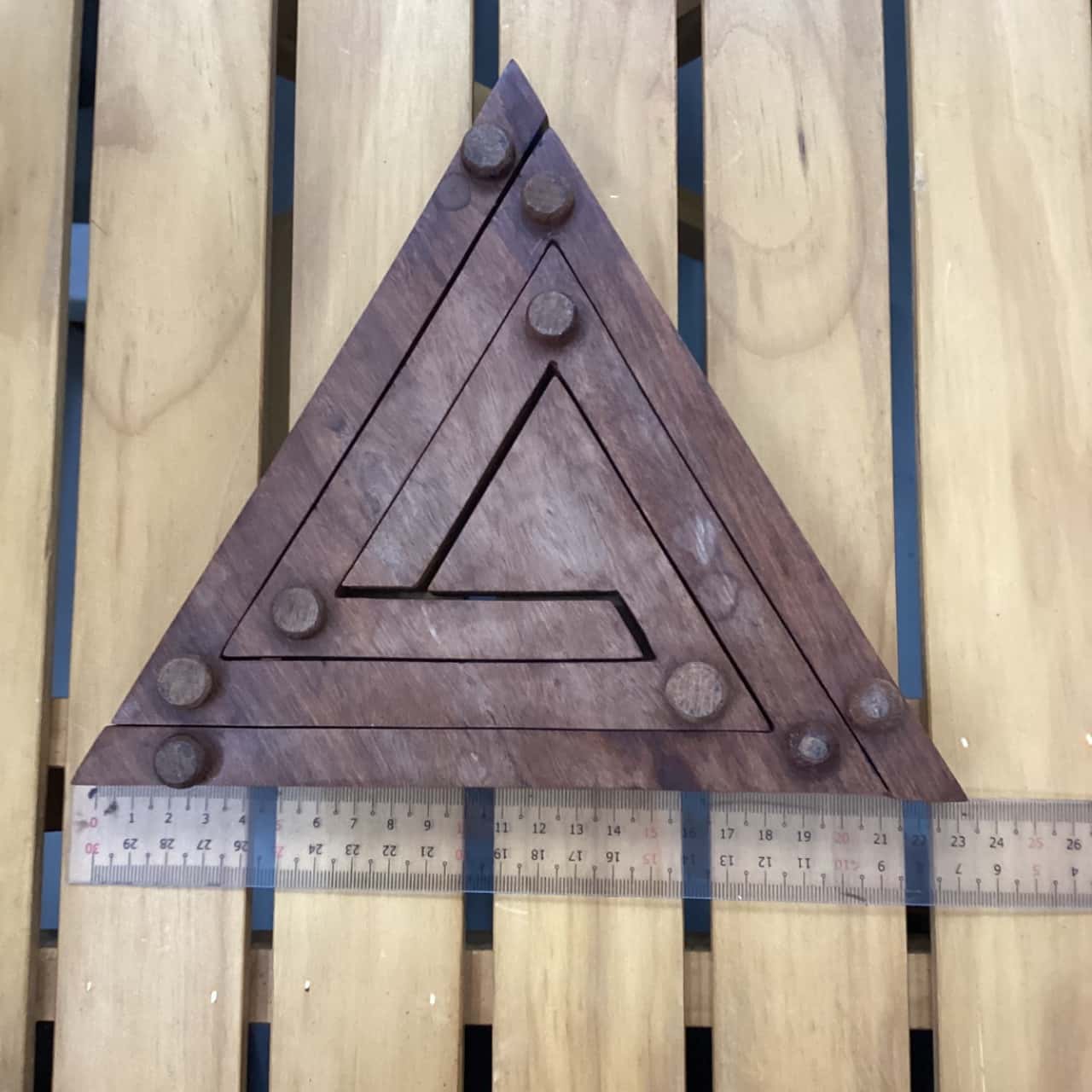 Vintage Wood Nesting Trivets(s)