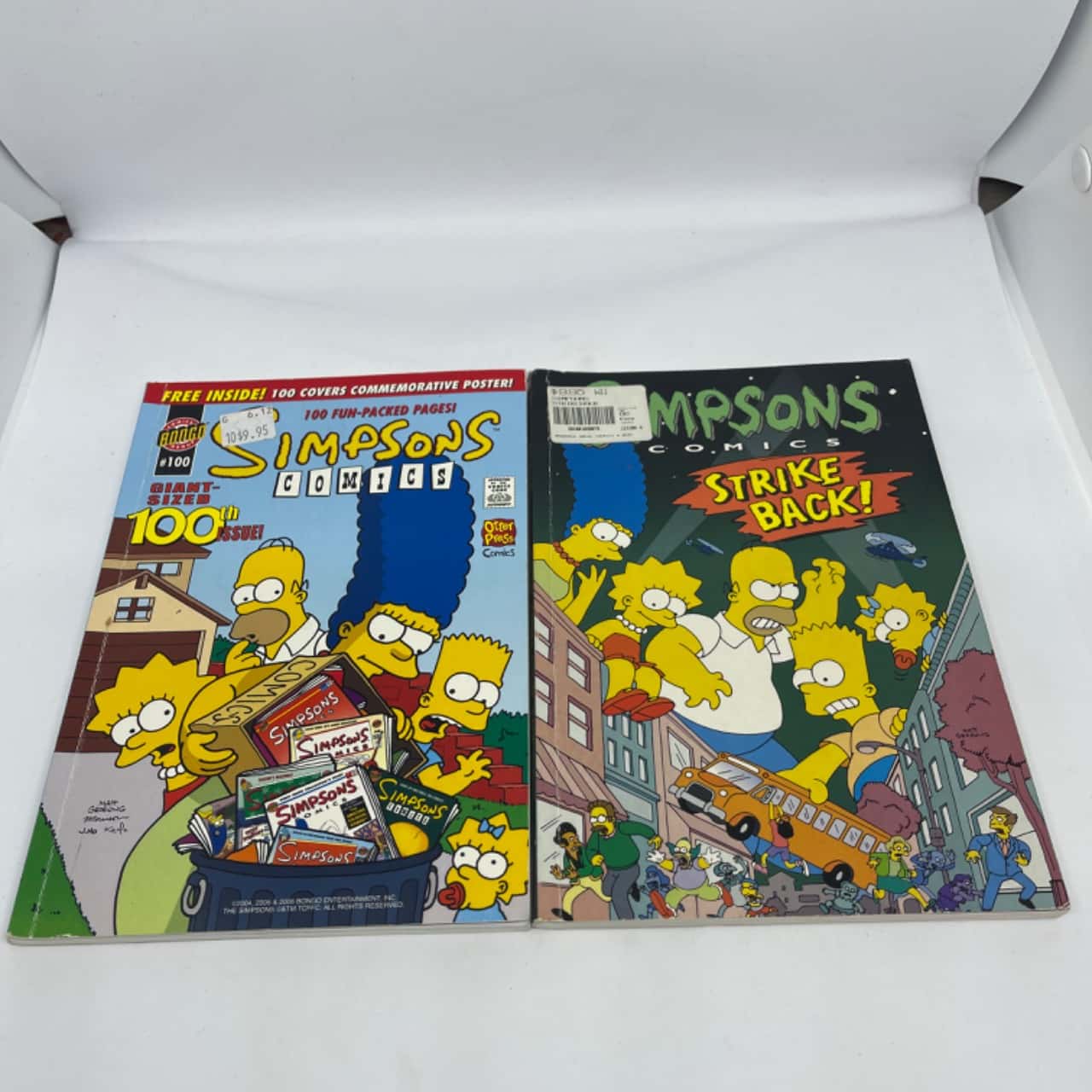 Bongo Simpsons comic x2 books (b27)(s)