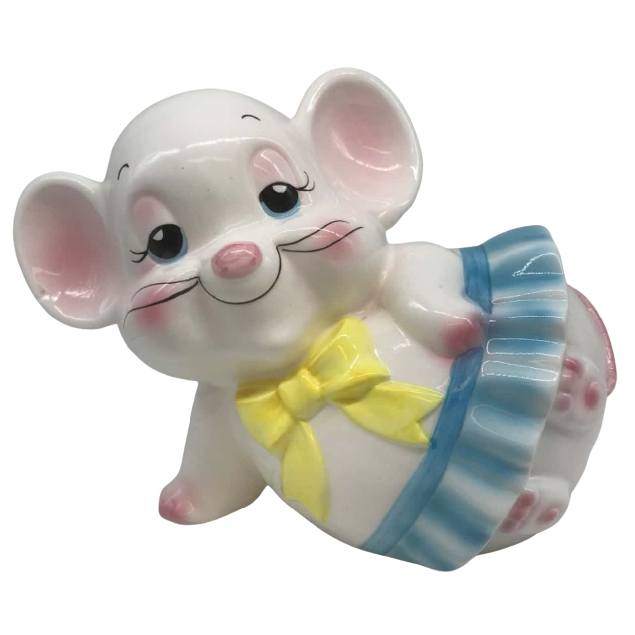 Vintage Large 1970s Ceramic Cute Mouse Money Box with Stopper Retro ...