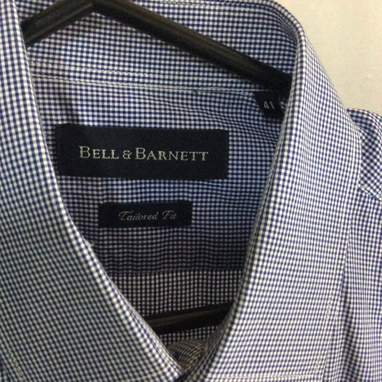 Bell & Barnett Mens Size 41 Long Sleeve Blue / Pattern