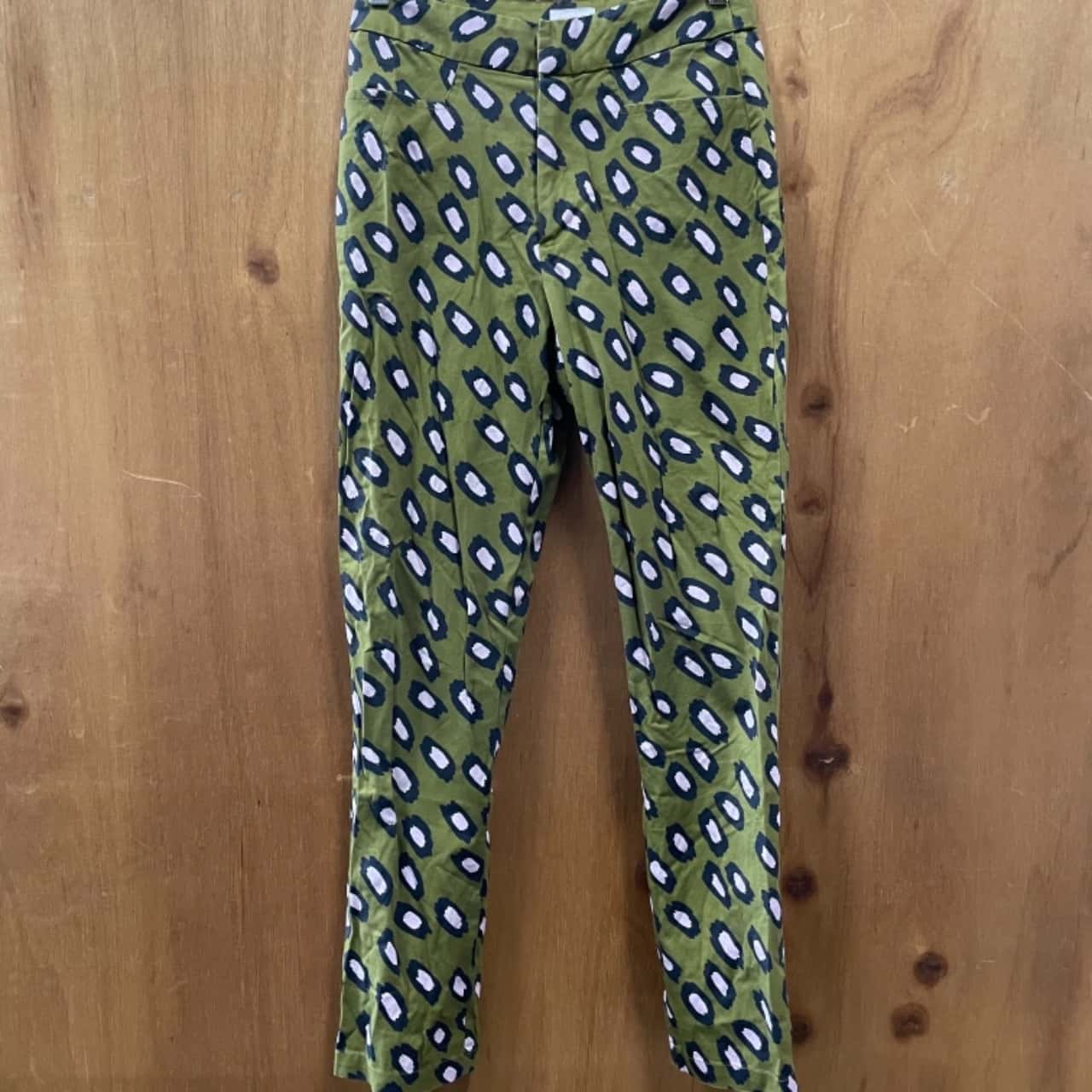 Gorman Khaki Animal Print Pant Size 8(s)