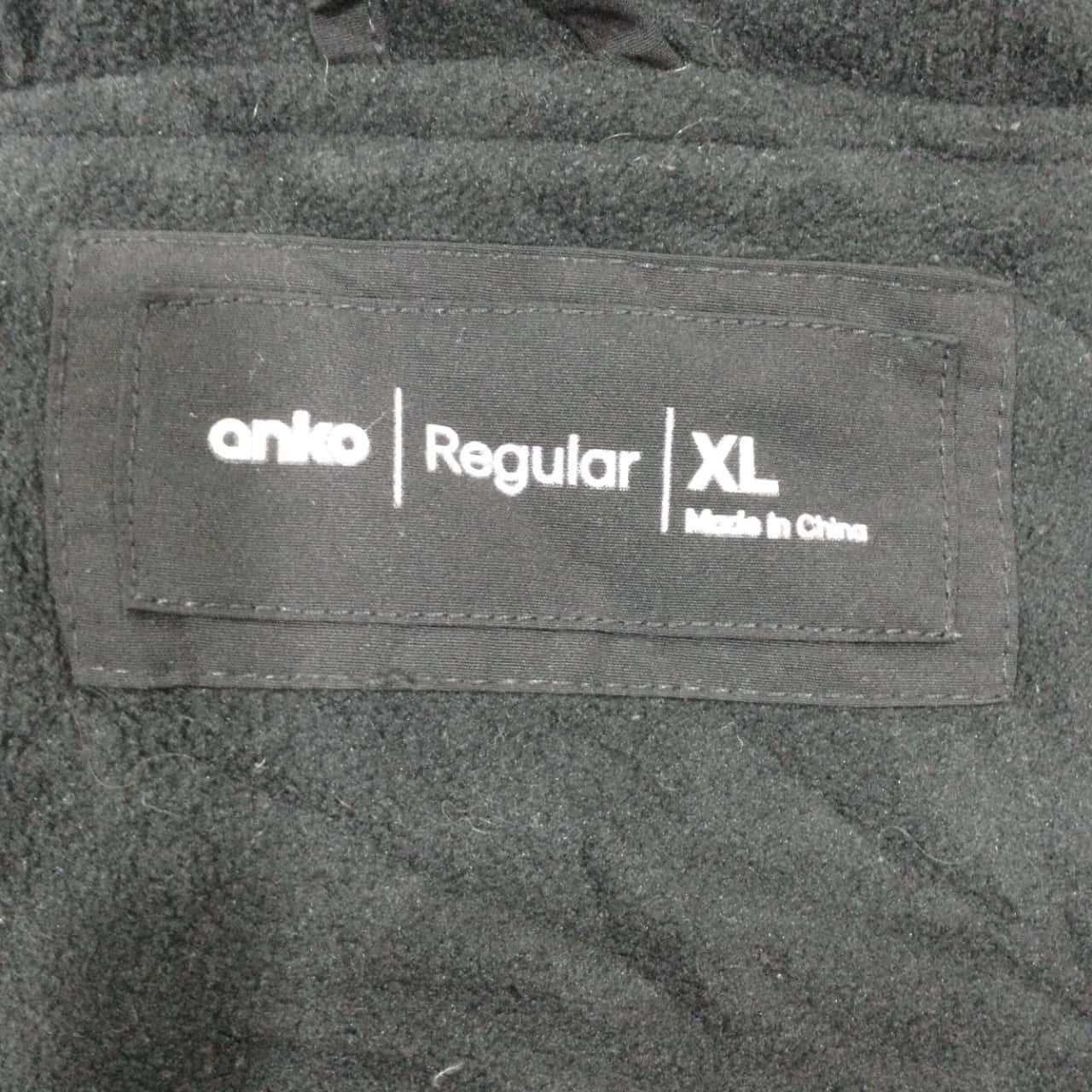 Anko, Mens Hooded Jacket, Size XL Regular, Black (s)