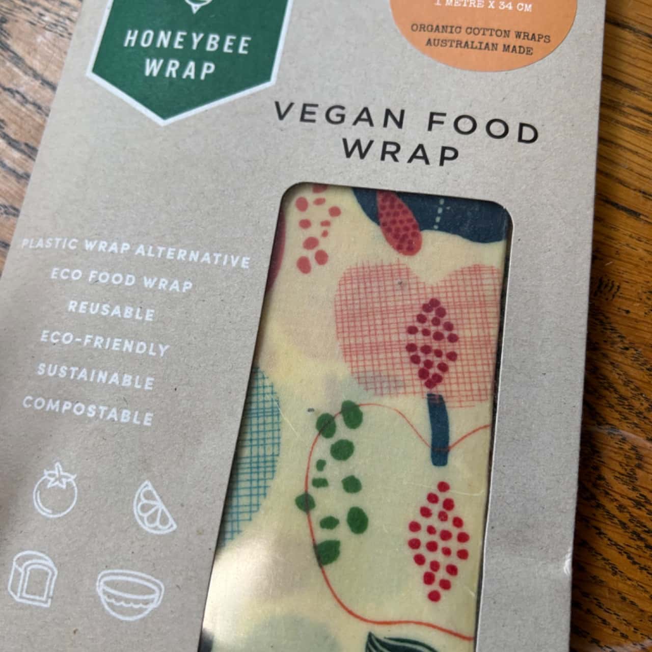 Honeybee wrap - vegan food wrap mega metre roll (s)