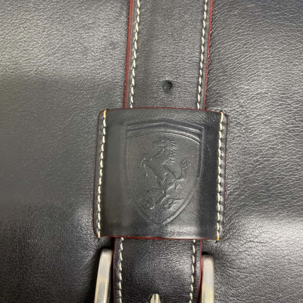 Ferrari Embossed mens Genuine leather Toiletries Pouch(s)