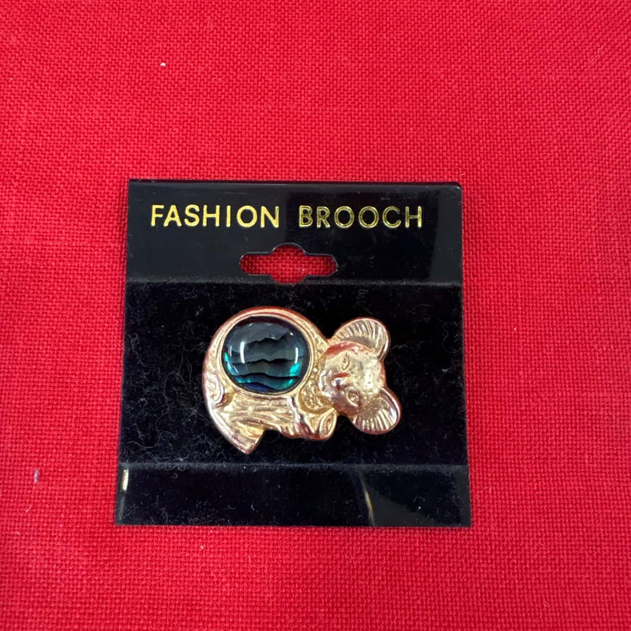Women's Gold Tone Koala Brooch Featuring Abalone Shell Inlay