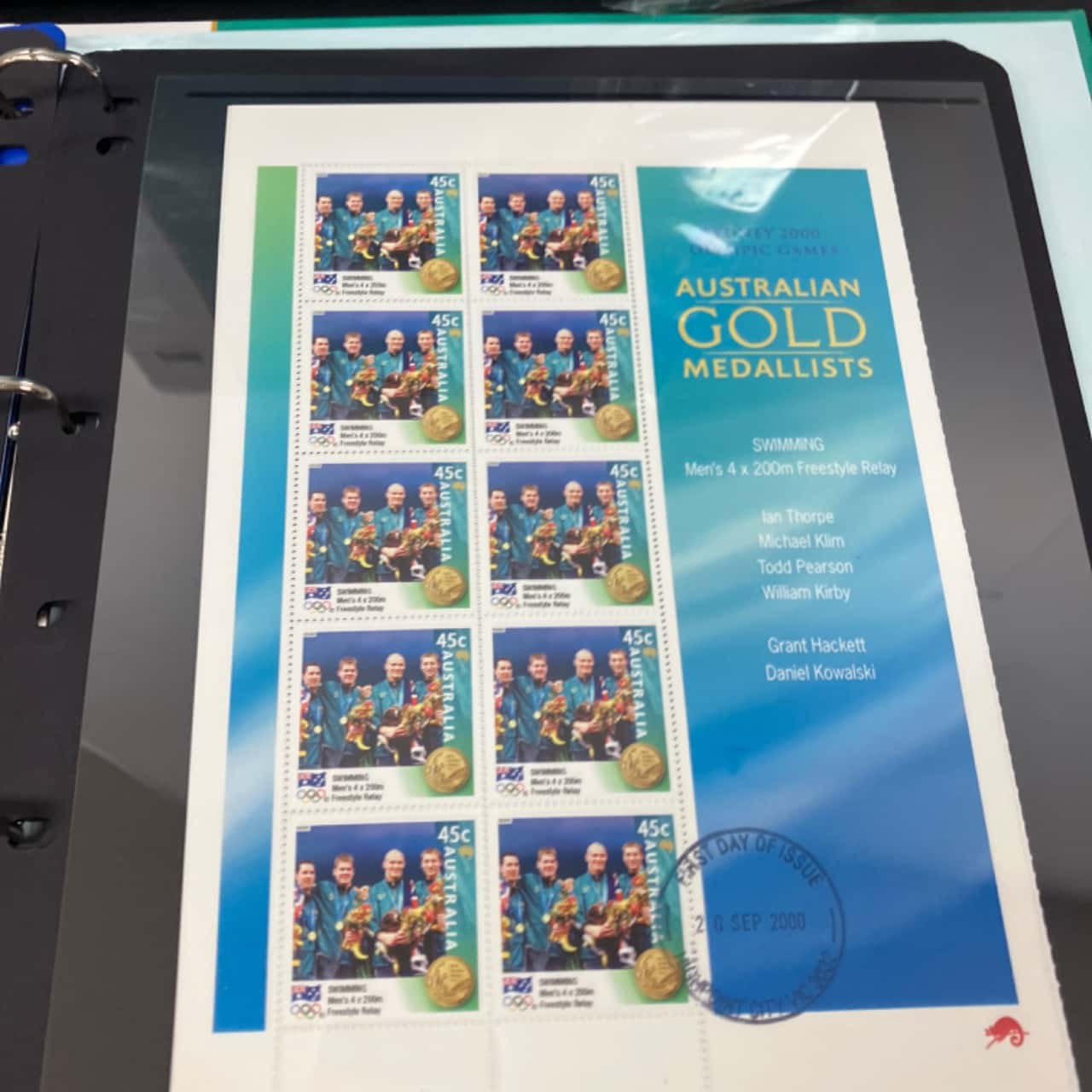 Australian Gold Medalist Olympic Games Stamps (s)