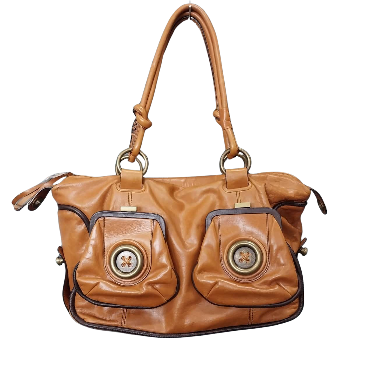Mimco - Womens Handbag, Brown ,leather. (s)