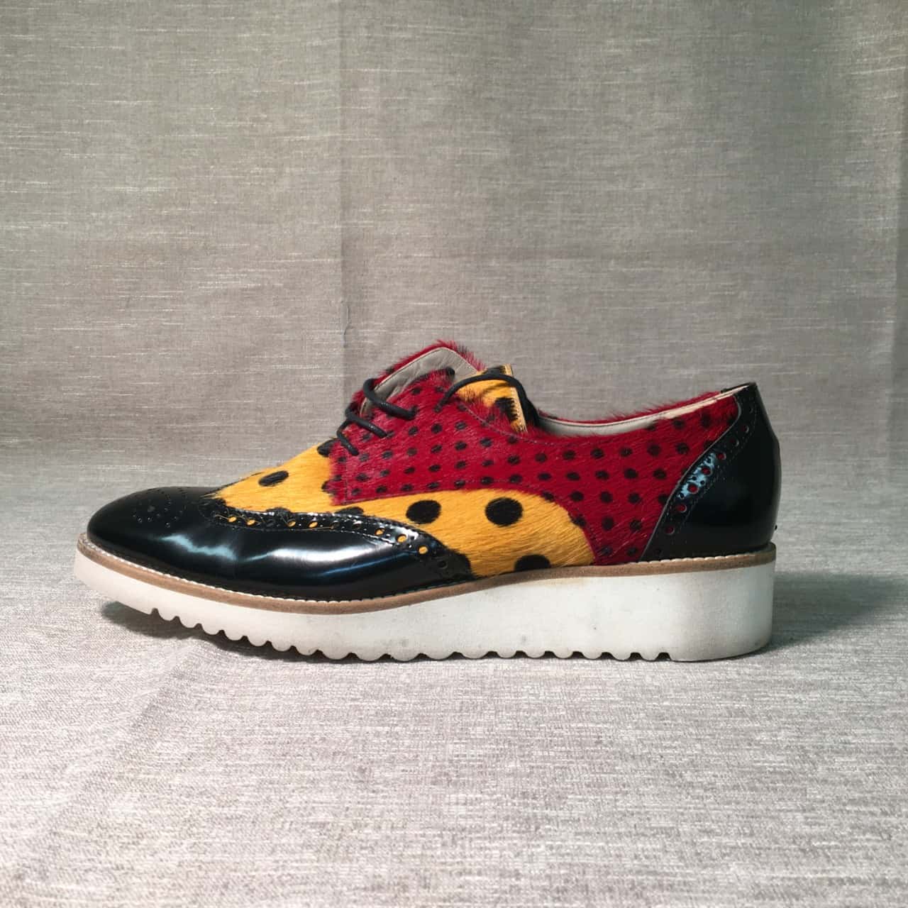 Habbot Studios Leather Lace Up Shoes Size 40 RRP $485 Made in Italy(s)