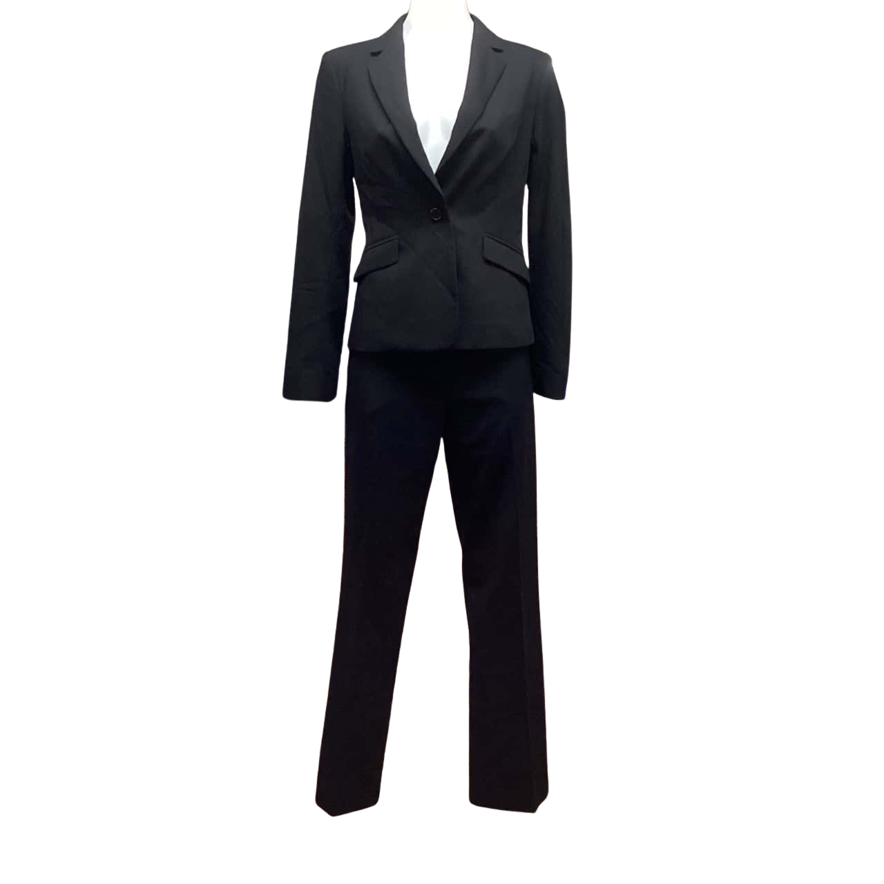 Cue Womens Business Suit Size 8 Black (s)