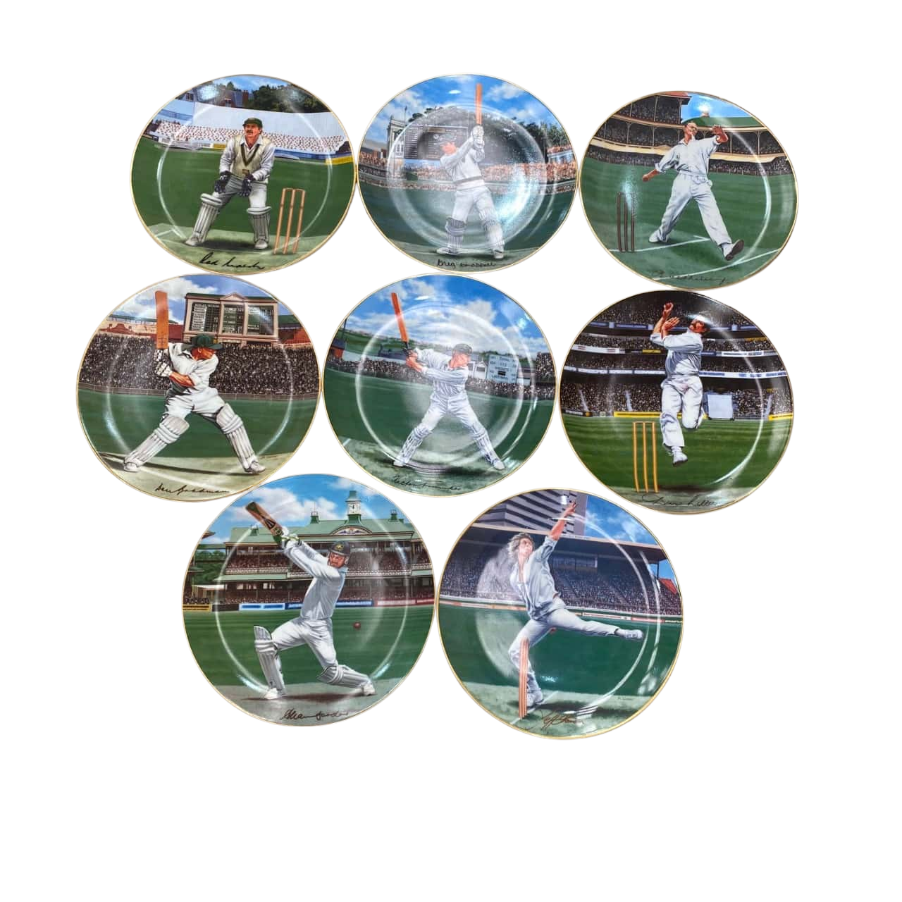 8 Australia’s Cricketing Greats Collector Plates(s)