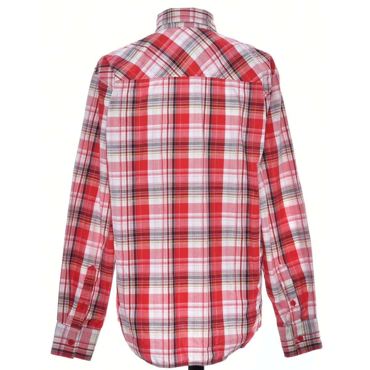 Mahrij Mens Size XL Long-Sleeved Red / White Checked Shirt(s)