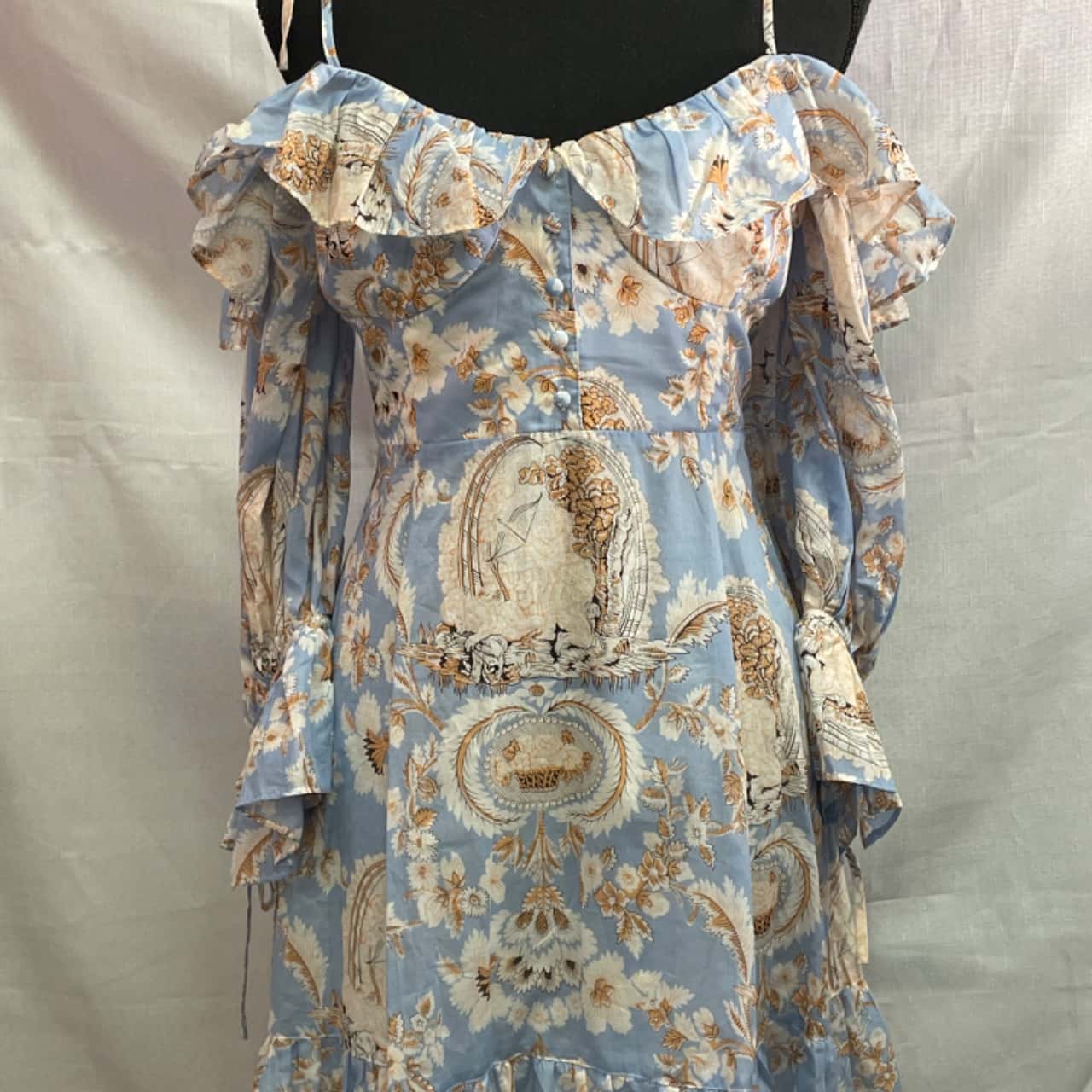 Alice McCall Womens Size 14 Floral Dress Blue (s)