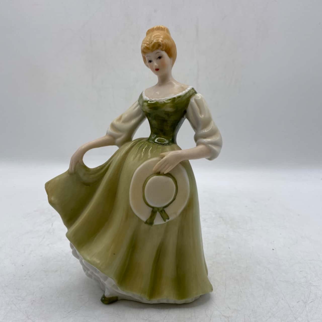 2 Vintage Ceramic Lady Figurines 17 cm each