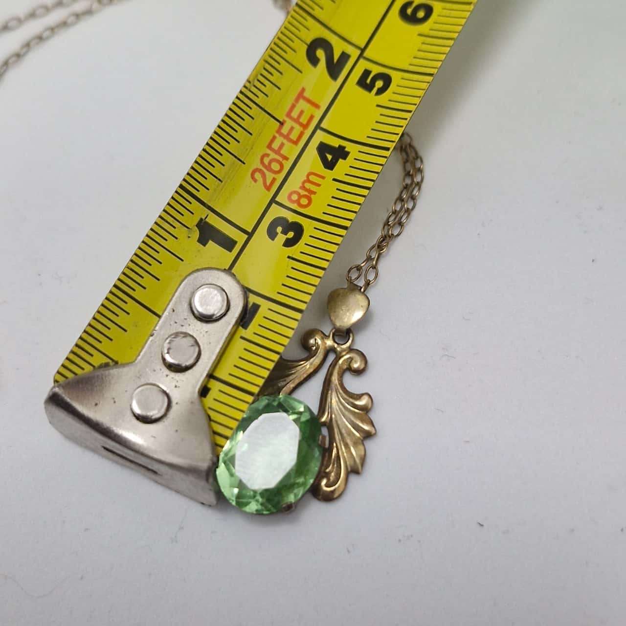 Antique Edwardian period 9ct Gold S.L. Peridot Pendant(s)