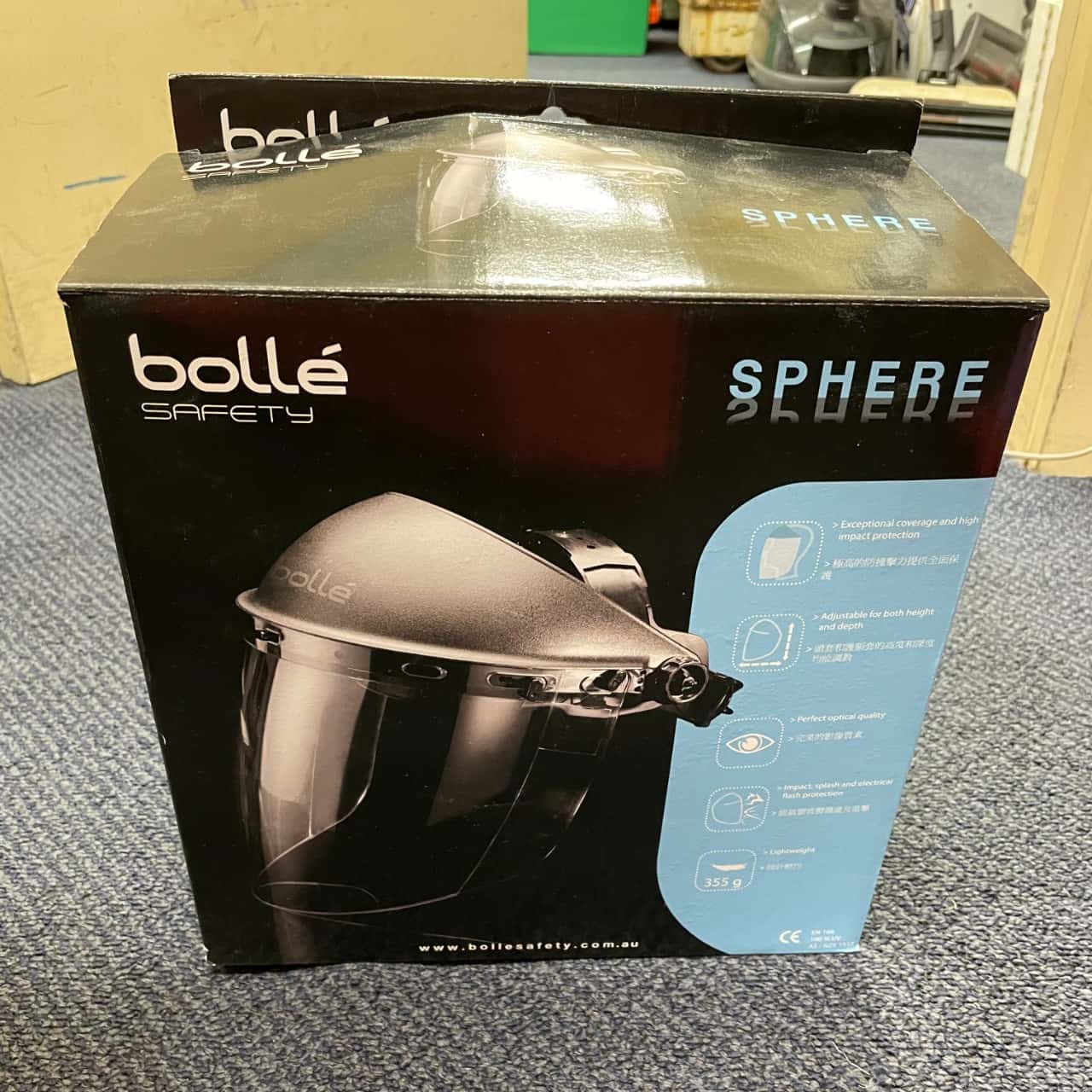 Bolle Safety Sphere Face Shield. #1.
