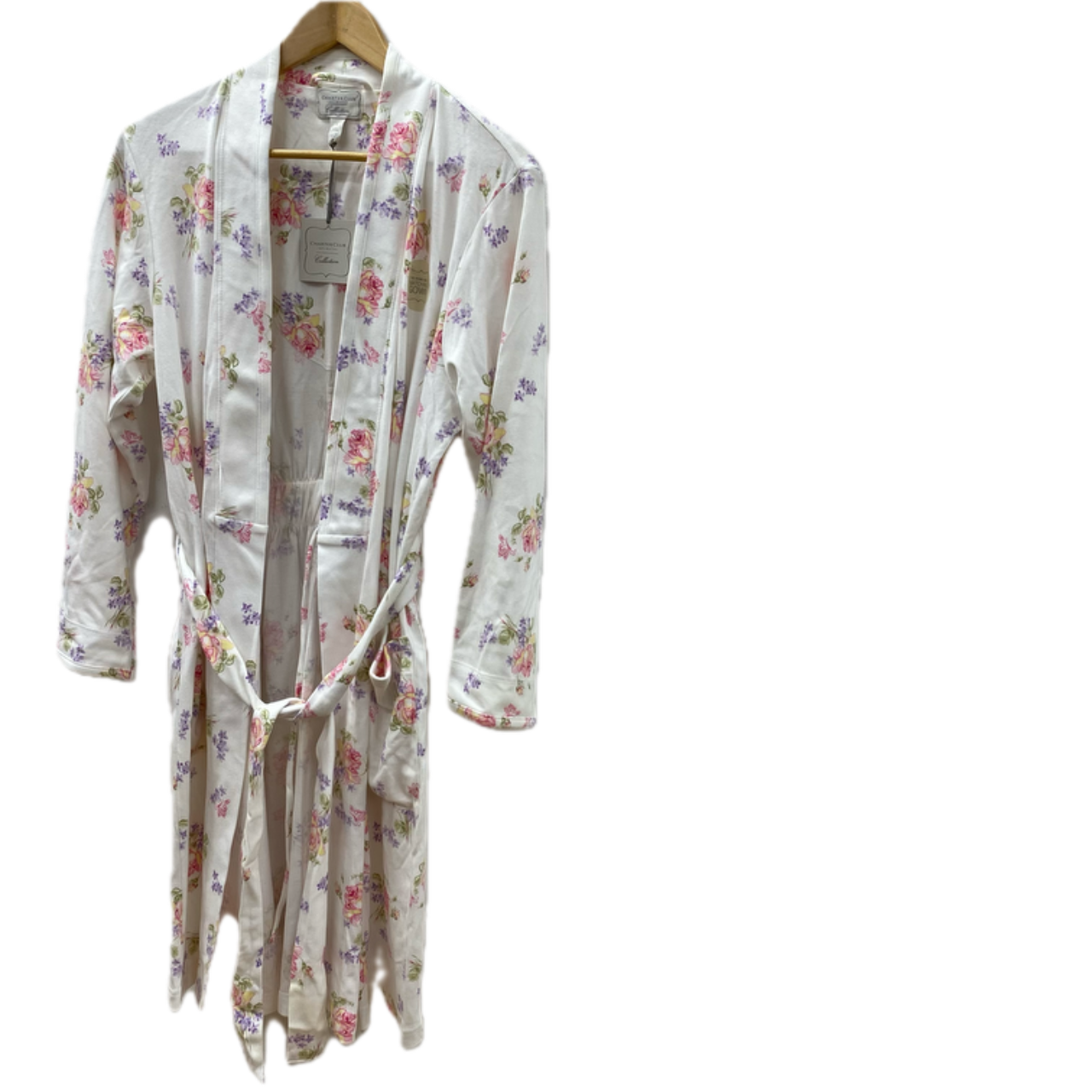 Charter Club Womens Robe Size S Pattern / White (s)