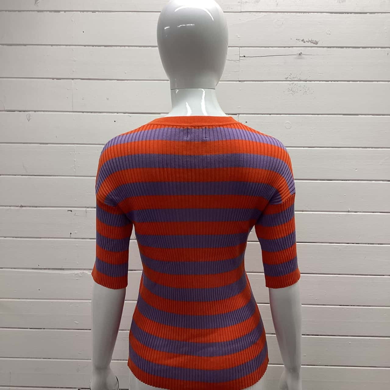 Gorman - Womens Orange/Purple Striped Top (s)