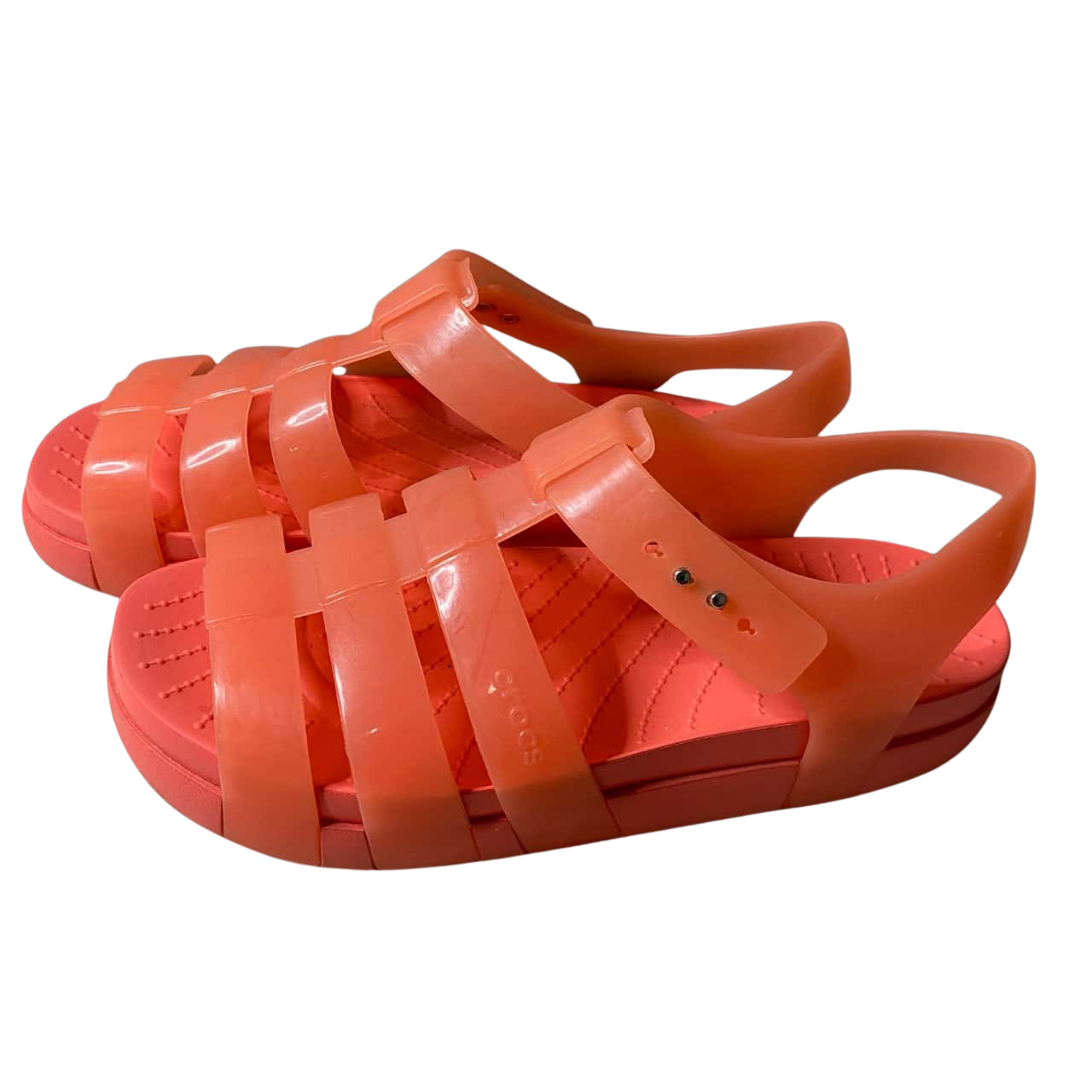 Crocs Peach/Orange Sandals Size 9