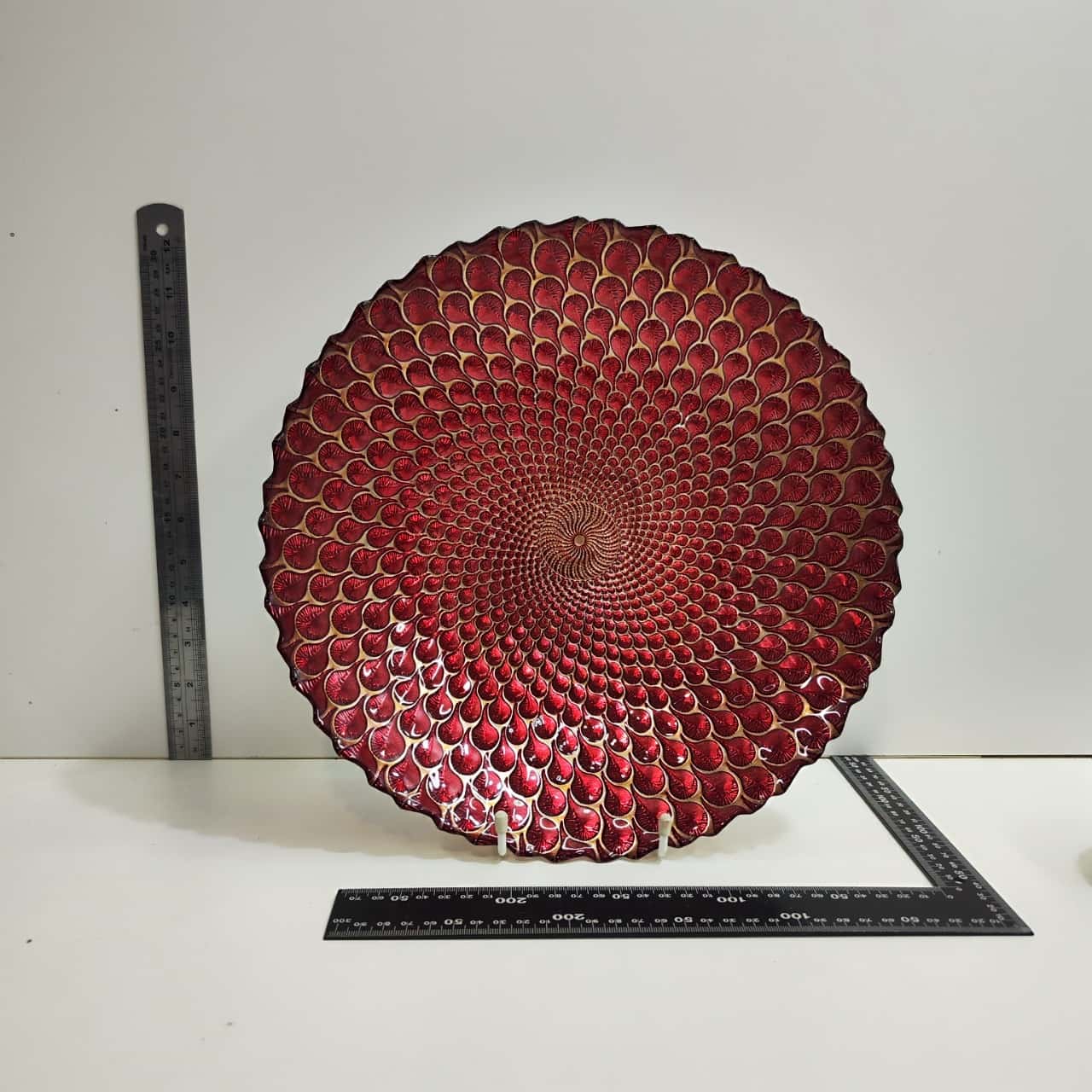 Red Decorative Fruit Bowl