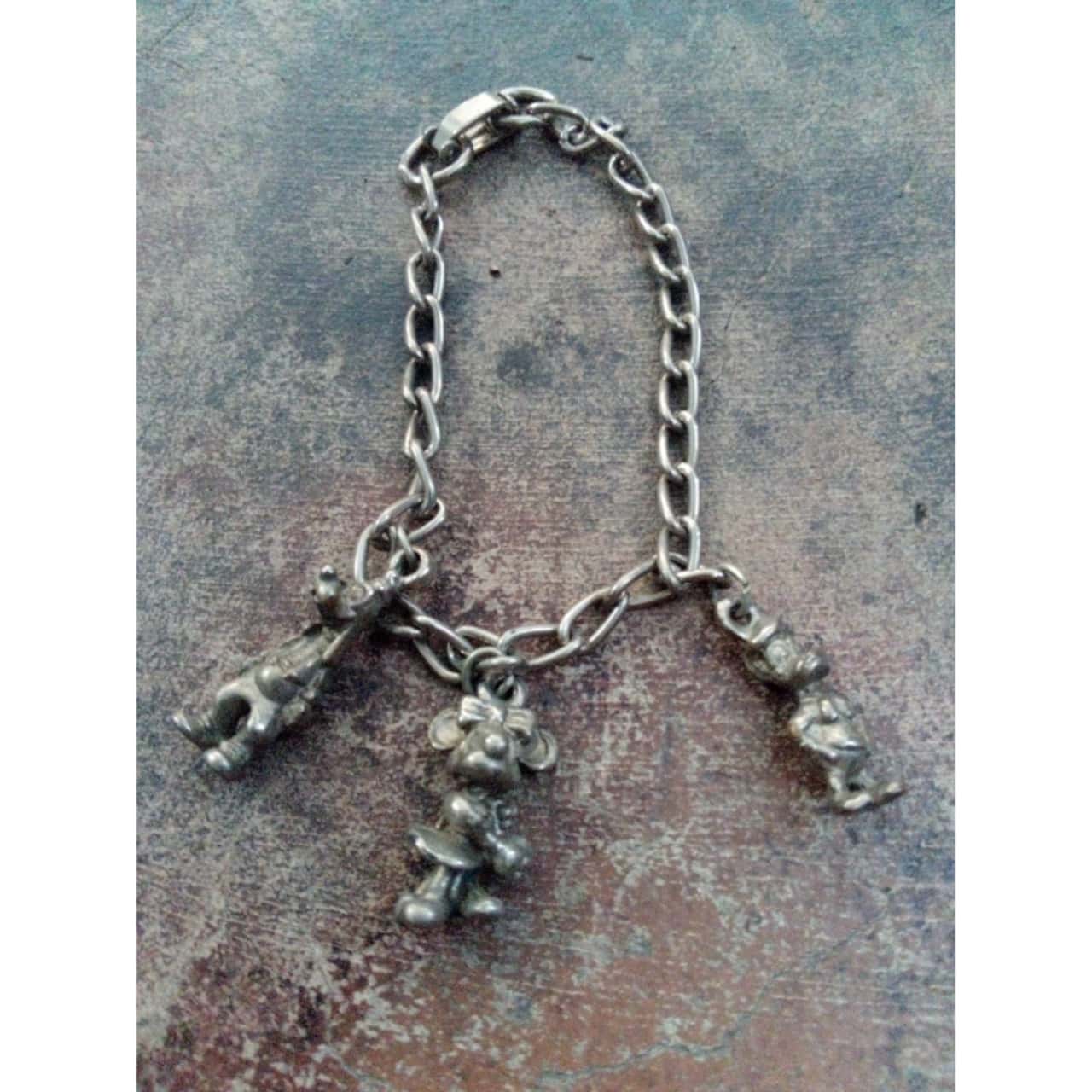 Disney Charm Bracelet - Minnie, Goofy & Donald(s)