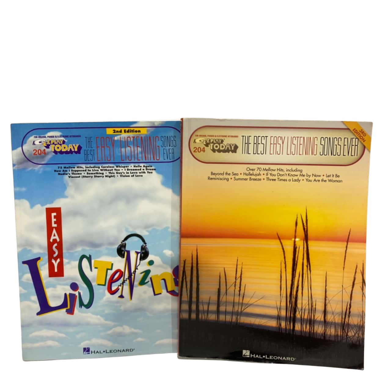 Set of 2 songbooks for piano keyboards and organs