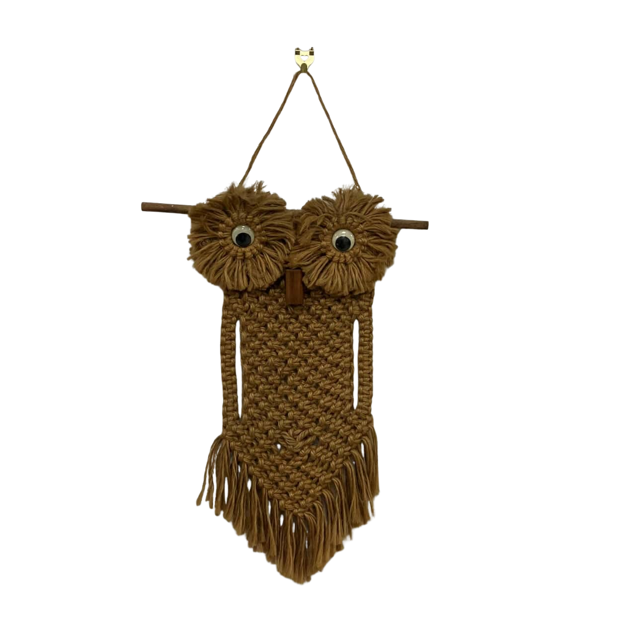 Vintage Macrame Owl Wall Hanging 50cm x 38cm(s)