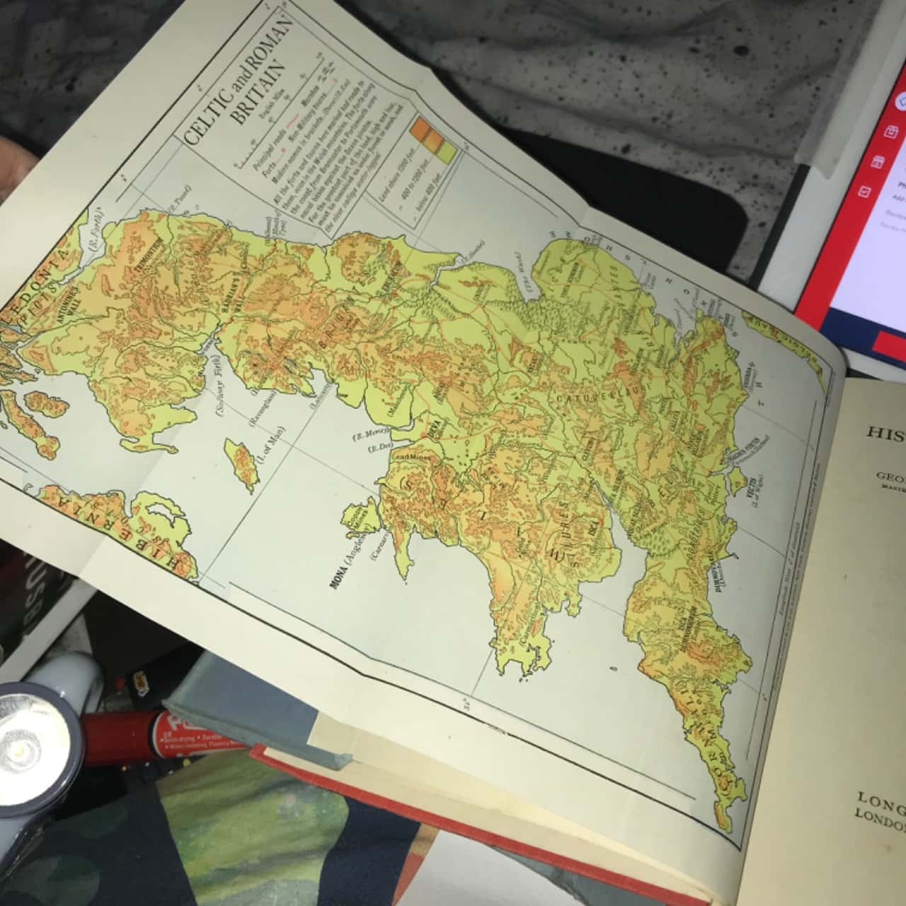 Vintage 1945 H/C Book History of England with 37 Fold Out Maps VGC (s)