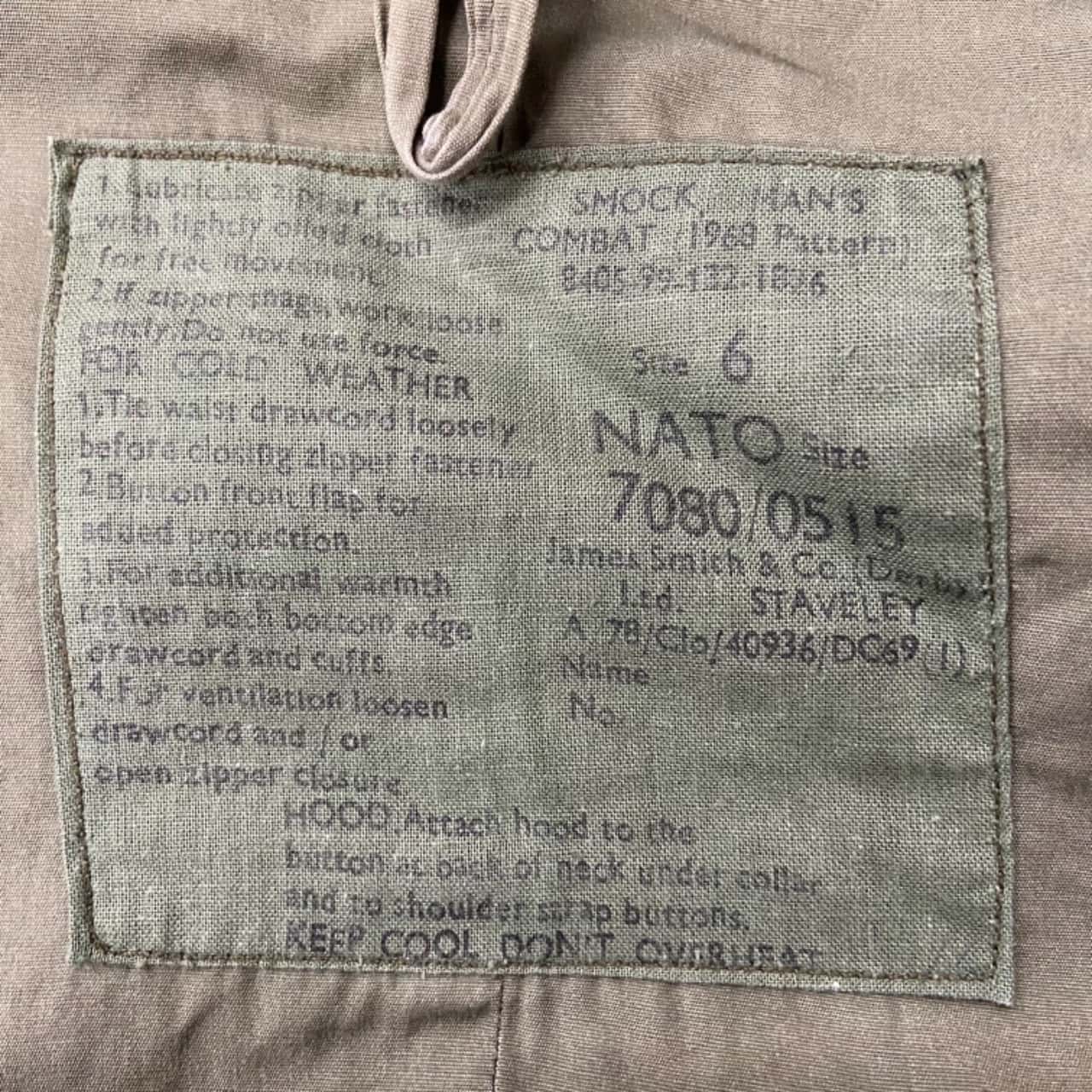 ~James Smith and Co British Army 1968 DPM Jacket NATO Size 6 7080/0515 (s)