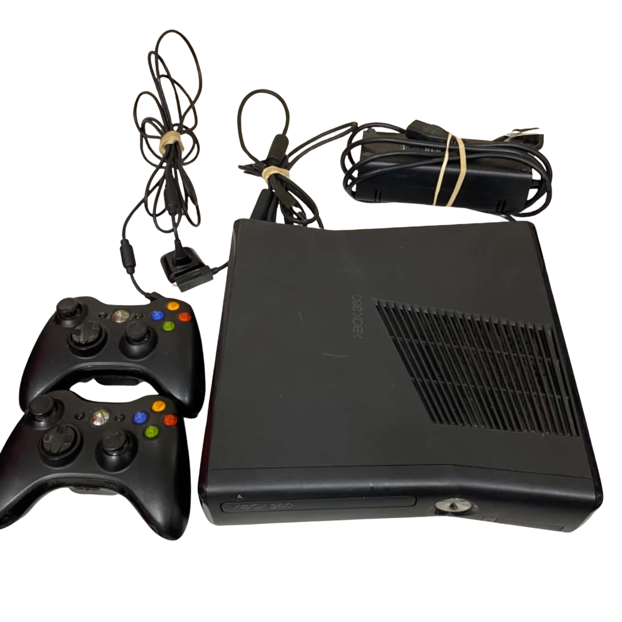Xbox 360 w two controllers(s)