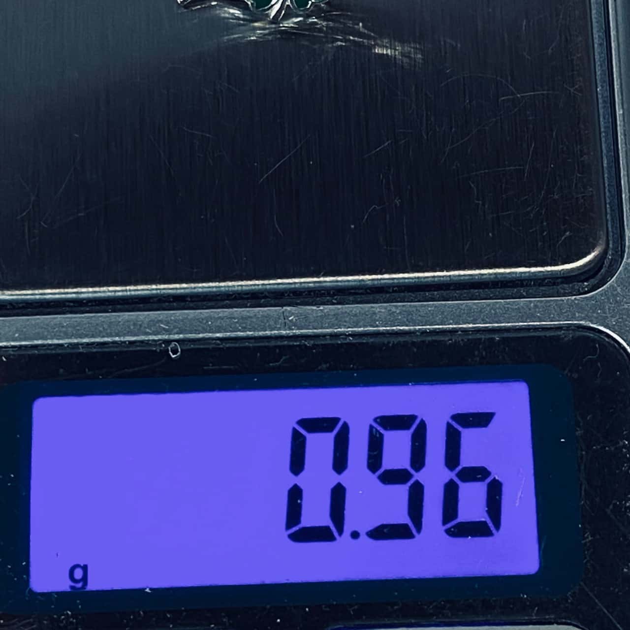 STIRLING SILVER FOUR LEAF CLOVER STUDS with what looks like green ...