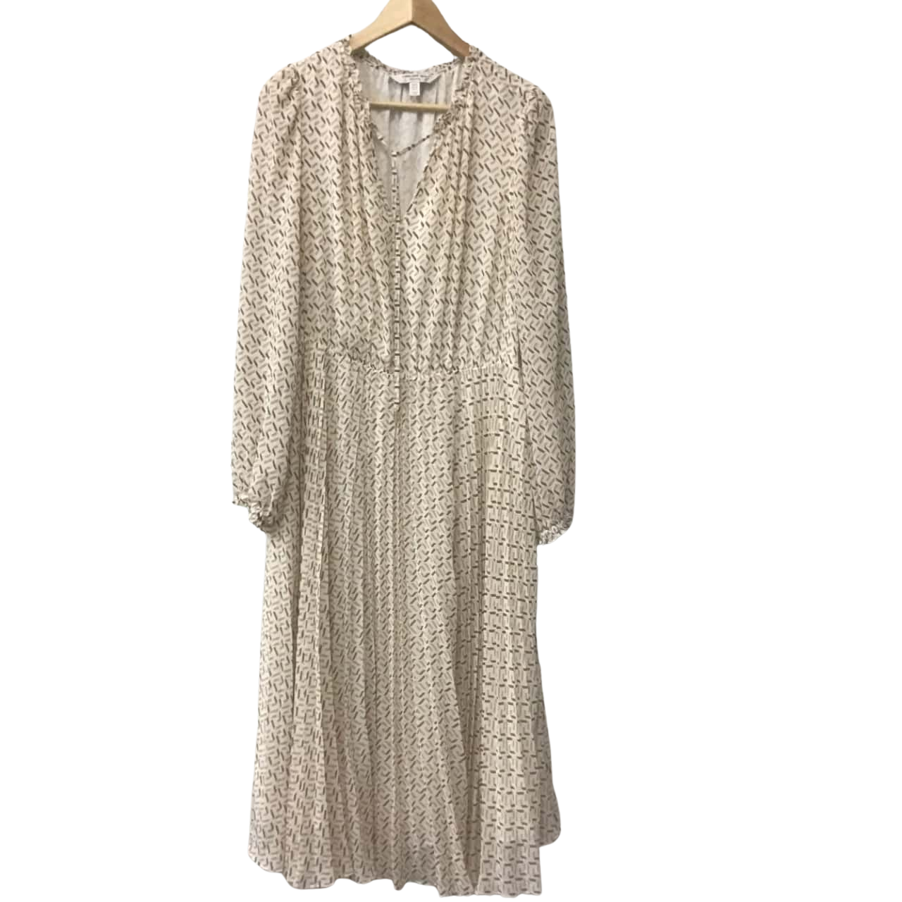 Forever New Curve Pleated Dress Size 20 White(s)