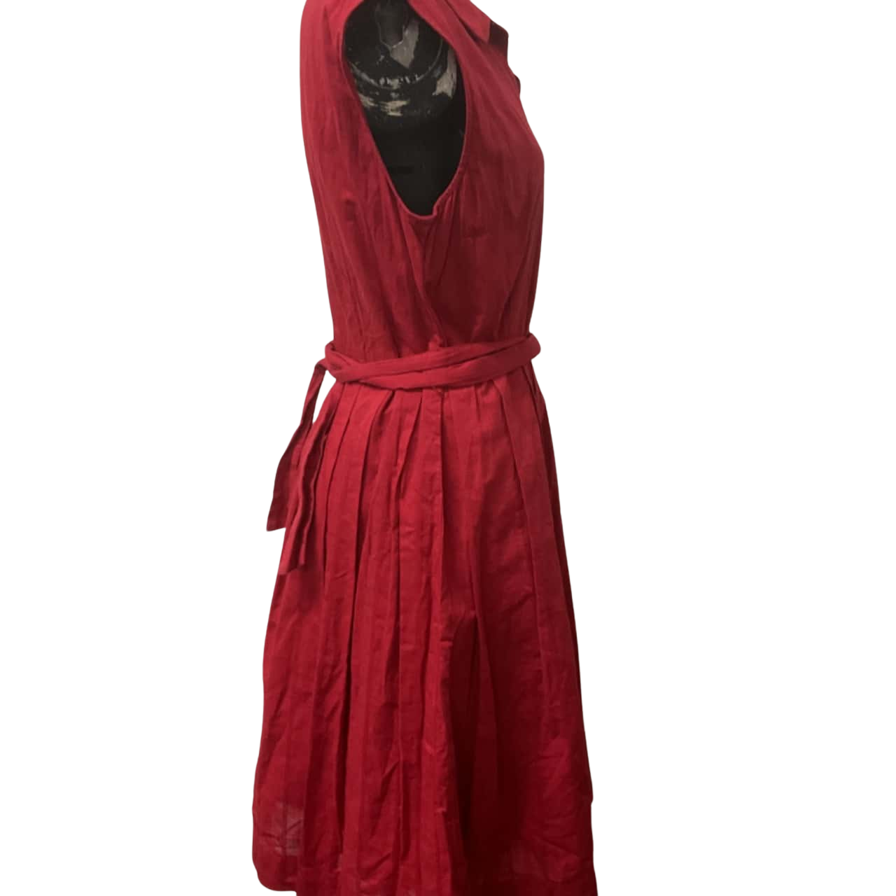 Womens Princess Highway Size 12 Shirt Collar / Sleeveless Dress Red (s ...