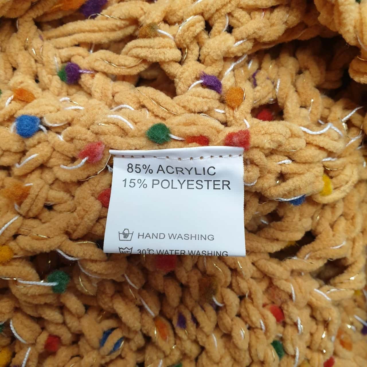 Jaase Gorgeous Womens Caramel & Multi Coloured Thread Chenille Long ...