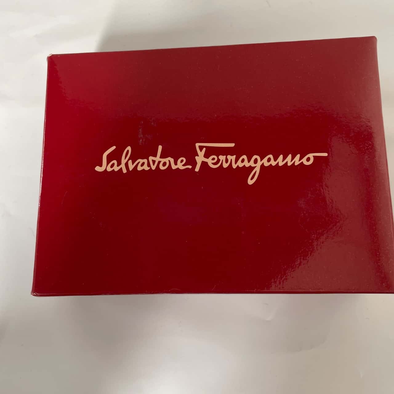 Salvatore Ferragamo Embossed Coin Purse in Orange (s)
